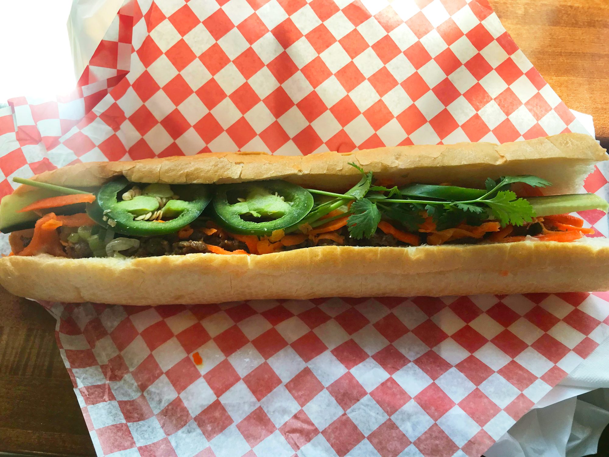 Best Things to Eat Charbroiled Beef on Baguette from Banh Mi Cali Edify