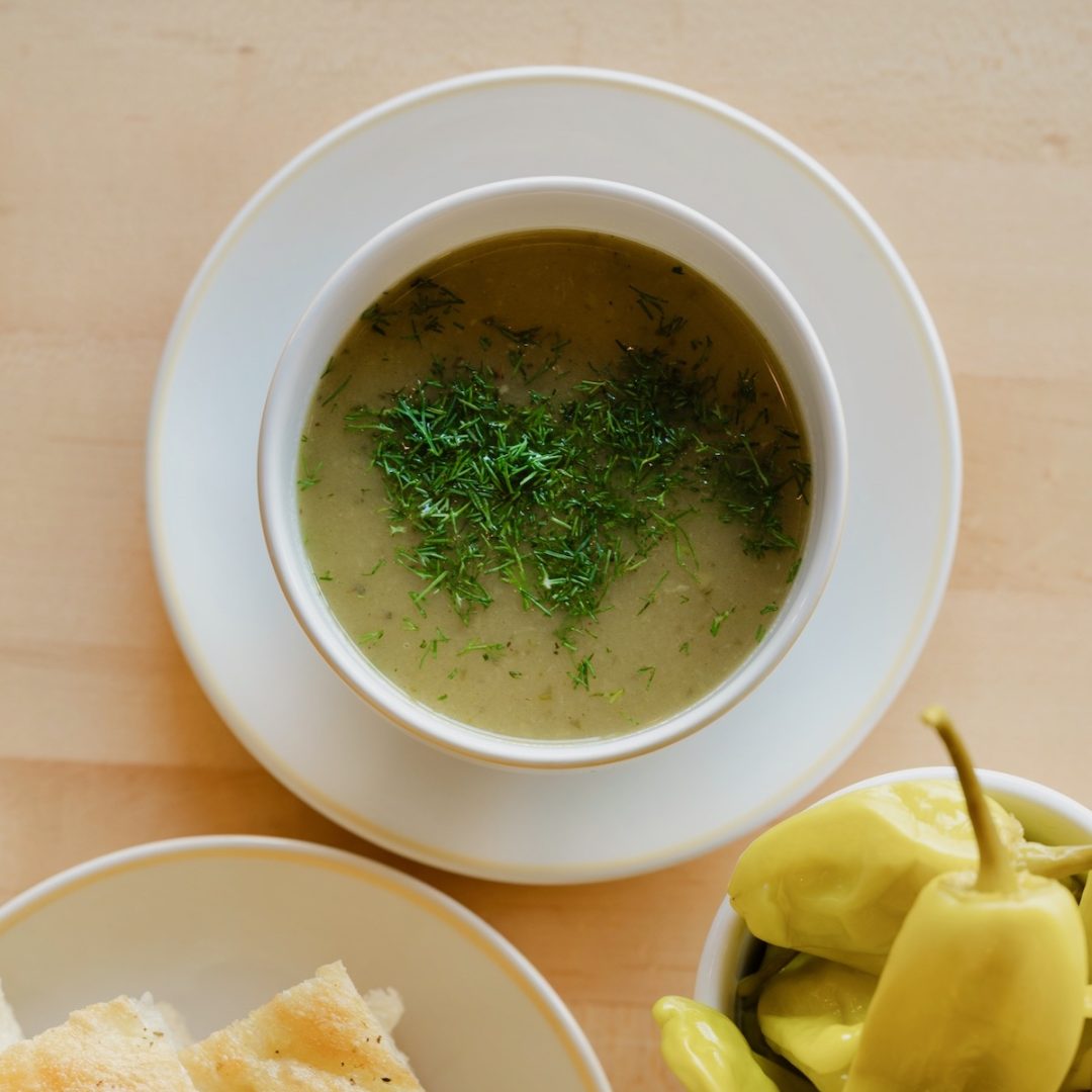 Pals’ Dill Pickle & Pepperoncini Soup | Edify.