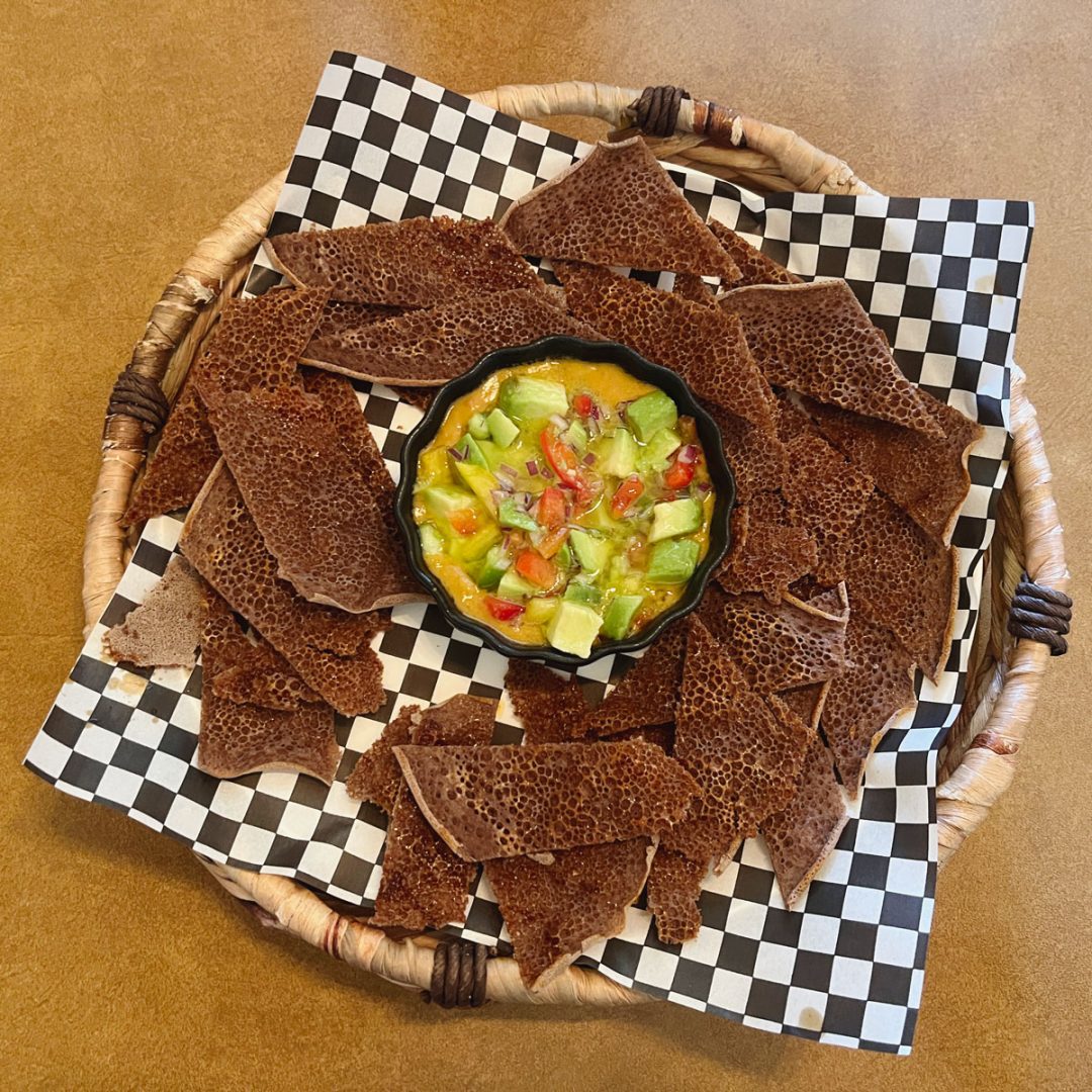Weekly Bite: Toasted Injera with Shiro (Chickpea) Dip | Edify.